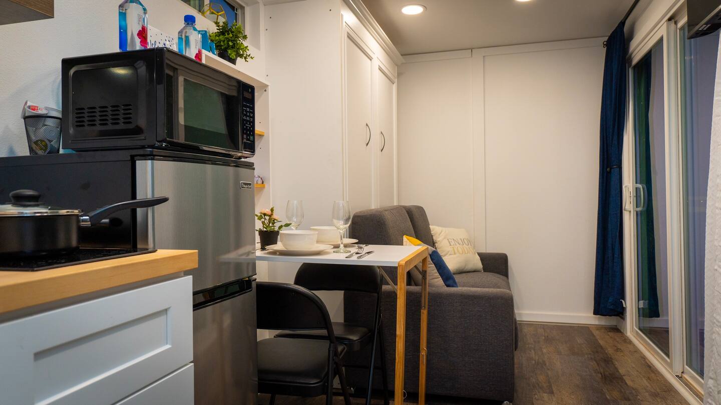 Blue Tiny Container Home - Container Hacker